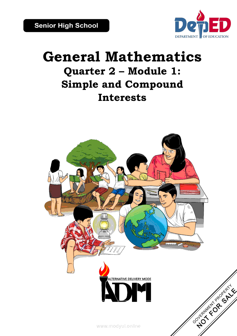 General Mathematics Quarter 2 Module 1 Simple And Compound Interests